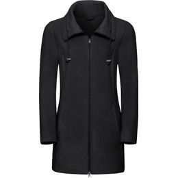 WITT Damen Fleecejacke mit 2-Wege-Rei&szlig;verschluss, schwarz, Gr&ouml;&szlig;e 50