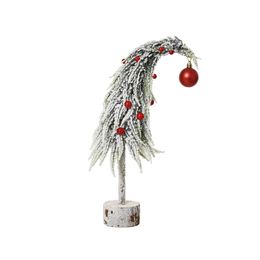 Kaemingk Mini Baum Ziepfel beschneit CHRISTMAS