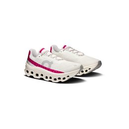 On Laufschuh 'CloudmOnster' Damen Gr&ouml;&szlig;e 38 grau / pink / wollwei&szlig;