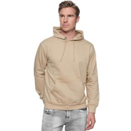 Kapuzensweatshirt Rusty Neal, Herren, Gr. XL, beige, 70% Baumwolle, 30% Polyester, unifarben, normal, ohne Ausschnitt, Sweatshirts, in bequemer Regular Fit-Passform