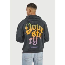 REDEFINED REBEL EST. 2013 Sweatshirt REDEFINED REBEL "Redefined Rebel Sweat RRMemphis Sweat", Herren, Gr. M, schwarz (schwarz gradient), Fleece, 100% Baumwolle, lang, R&uuml;ckenausschnitt, Sweatshirts Sweatshirt