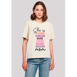 T-Shirt F4NT4STIC "Mothers Day Inspirational Quote", Damen, Gr. L, weiß (sandweiß), Obermaterial: 100% Baumwolle, oversize, Rundhals, ohne Bündchen, Shirts T-Shirt, Premium Qualität