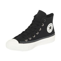 Sneaker Converse "CHUCK TAYLOR ALL STAR WIDE", Gr. 37,5, schwarz, vintage weiß, schwarz, Textil, sportlich, Schuhe