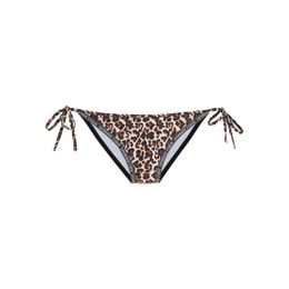 Bikini-Hose Copenhagen Studios "Leody", Damen, Gr. 44, N-Gr, braun, bedruckt, Obermaterial: 84% Polyamid, 16% Elasthan. Futter: 92% Polyester, 8% Elasthan, Animalprint, Badehosen Bikini-Hose, Mit trendigem Animalprint