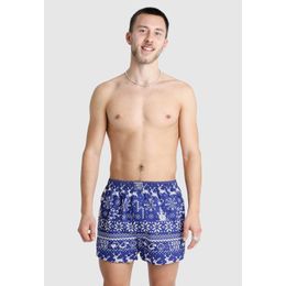 Lousy Livin Underwear Boxershorts LOUSY LIVIN "2Pack Scandi", Herren, Gr. M, bunt (mehrfarbig), 100% Baumwolle, Unterhosen, Boxershorts mit buntem Design