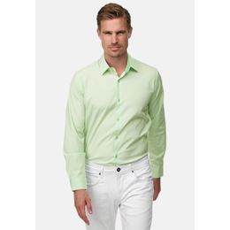 Langarmhemd Rusty Neal, Herren, Gr. 4XL, EURO-Gr&ouml;&szlig;en, gr&uuml;n (mint), 60% Baumwolle, 37% Polyester, 3% Elasthan, mehrfarbig, Hemden, mit farblich abgesetztem Innenkragen