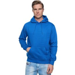 Kapuzensweatshirt Rusty Neal, Herren, Gr. S, blau, 70% Baumwolle, 30% Polyester, unifarben, normal, ohne Ausschnitt, Sweatshirts, in bequemer Regular Fit-Passform