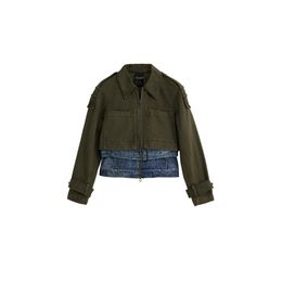 Desigual Between-Seasons Parka female size S Blue / Green