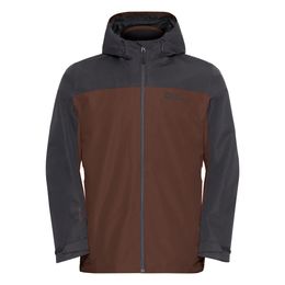 Jack Wolfskin Outdoorjacke 'Taubenberg' Herren Gr&ouml;&szlig;e 4XL navy / braun