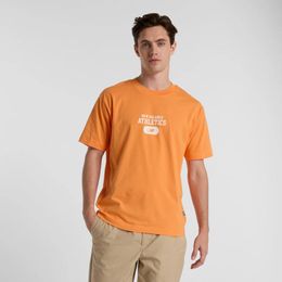 New Balance T-Shirt 'Heritage' Herren Gr&ouml;&szlig;e L orange / wei&szlig;