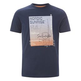 Jan Vanderstorm T-Shirt 'Arnoheld' Herren Gr&ouml;&szlig;e 7XL dunkelblau / grau / orange / wei&szlig;