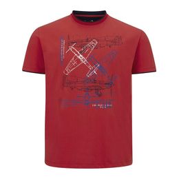 CHARLES COLBY Shirt male Red size 4XL