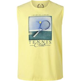 CHARLES COLBY Tanktop ' Earl Hogg ' Herren Gr&ouml;&szlig;e L hellgelb