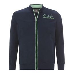 Jan Vanderstorm Sweatjacke 'Javald' Herren Gr&ouml;&szlig;e L dunkelblau / hellgr&uuml;n
