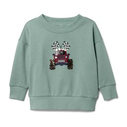 Tchibo - Kinder-Sweatshirt mit angerauter Innenseite - Jungen - Gr. 86/92 - gr&uuml;n