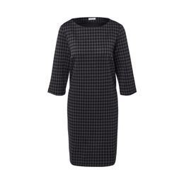 Tchibo - Jerseykleid mit Hahnentritt-Jacquard - Damen - Gr. L - schwarz/jacquard