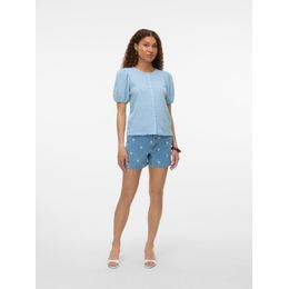 V&eacute;ro Moda VERO MODA Bluse 'VMFlolwer' Damen Gr&ouml;&szlig;e M taubenblau