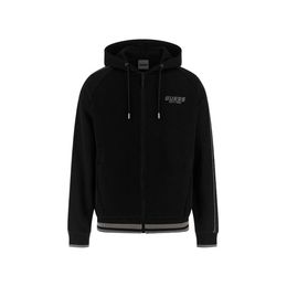 Guess Zip-Up Hoodie male Black size S