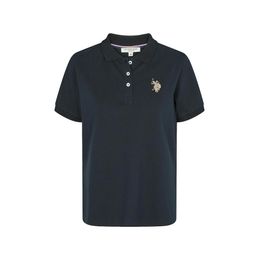 U.S. Polo Assn. Poloshirt 'Hariet' Damen Gr&ouml;&szlig;e S beige / saphir