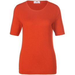 Peter Hahn - Rundhals-Pullover aus Seide mit Kaschmir, orange, Gr. 46 / L - Seide