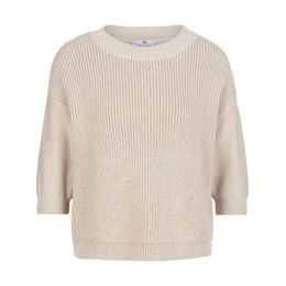 Peter Hahn - Pullover mit 3/4-Arm, beige, Gr. 40 / M - Baumwolle