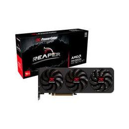 Powercolor Radeon RX 9070 XT Reaper 16GB, Grafikkarte schwarz, RDNA4, GDDR6, 3x DisplayPort, 1x HDMI
