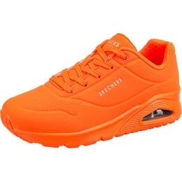 Skechers Sneaker 'Uno - Night Shades' Damen Gr&ouml;&szlig;e 39.5 neonorange / silber