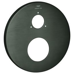 Grohe Rosette 49250 rund f&uuml;r EHM-FMS hard graphite geb&uuml;rstet, 49250AL0 49250AL0