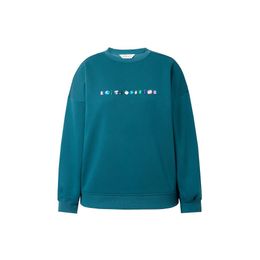 Studio Untold Sweatshirt Damen Gr&ouml;&szlig;e XXL/XXXL petrol / lila / schwarz / wei&szlig;