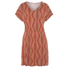 Lascana Nachthemd Damen Gr&ouml;&szlig;e S/M beige / dunkelorange
