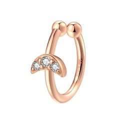 Hey Happiness Ohrringe 'Moon' Damen Gr&ouml;&szlig;e One Size rosegold