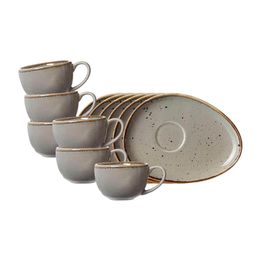 Ritzenhoff & Breker Ritzenhoff & Breker Espressotassen mit Untertassen Taste 95 ml 6er Set
