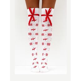 Lycille Over the Knee Socks female White size 37-41
