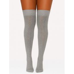 Lycille Over the Knee Socks 'Lycille' female Grey size 37-41