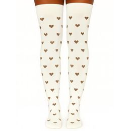 Lycille Over the Knee Socks female Beige size 37-41
