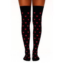 Lycille Over the Knee Socks female Black size 37-41