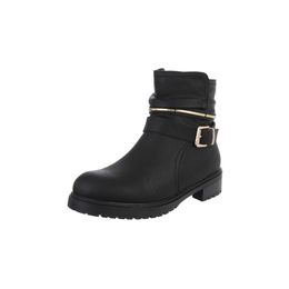 Ital-Design Stiefelette Damen Größe 37 schwarz Winterschuhe