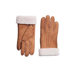 next Fingerhandschuhe Damen Gr&ouml;&szlig;e L braun / offwhite