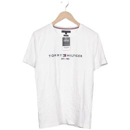 Tommy Hilfiger T-Shirt Herren Gr&ouml;&szlig;e L Second Hand wei&szlig;
