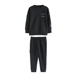 next Jogginganzug Jungen Gr&ouml;&szlig;e 158 jade / schwarz / wei&szlig;