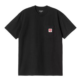 Carhartt Work In Progress Carhartt WIP T-Shirt 'Pocket Heart' Herren Gr&ouml;&szlig;e XL schwarz