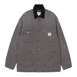 Carhartt Work In Progress Carhartt WIP Funktionsjacke 'OG Chore Coat' Herren Gr&ouml;&szlig;e L grau / schwarz