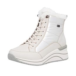 Remonte Schn&uuml;rstiefel 'D0T80' Damen Gr&ouml;&szlig;e 40 silbergrau / wei&szlig; Winterschuhe