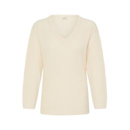 oxmo Strickpullover ' OXISANDIE LS ' Damen Gr&ouml;&szlig;e S beige
