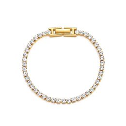 Rougemont Jewellery Bracelet 'Modisches Tennisarmband Gold 18cm' female Gold size 45 cm