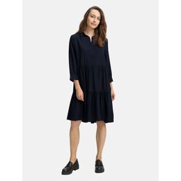 Tom Tailor Blusenkleid Damen Gr&ouml;&szlig;e 42 navy Winterkleid