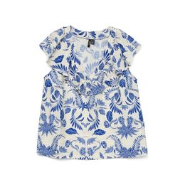 V&eacute;ro Moda Vero Moda Blusentop 'VMKAIA' Damen Gr&ouml;&szlig;e S ecru / blau