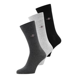 Gant Socken Herren Größe 43/45 hellgrau / dunkelgrau / schwarz