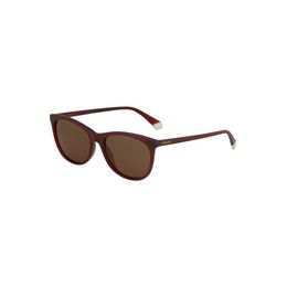 Polaroid Sonnenbrille Herren Größe 55 gelb / karminrot