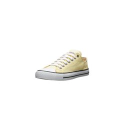 Sneaker Ethletic "Trainer White Cap Lo Cut", Damen, Gr. 36, gelb (watersign gelb, just wei&szlig;), Obermaterial: 100% Baumwolle; Sohle: 100% Naturkautschuk, Schuhe Sneaker, Keine Angabe